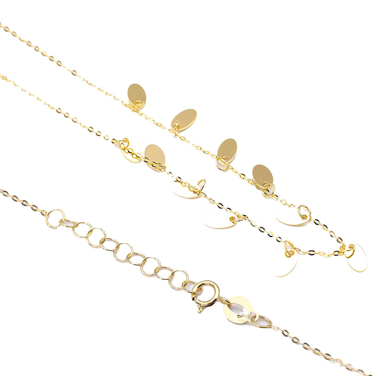 Złoty naszyjnik 585 Owalny Blask - Monilu | Moda Sklep EMPIK.COM