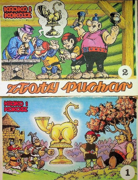 Złoty puchar. Kajko i Kokosz. Części 1-2 - Christa Janusz | Książka w Empik