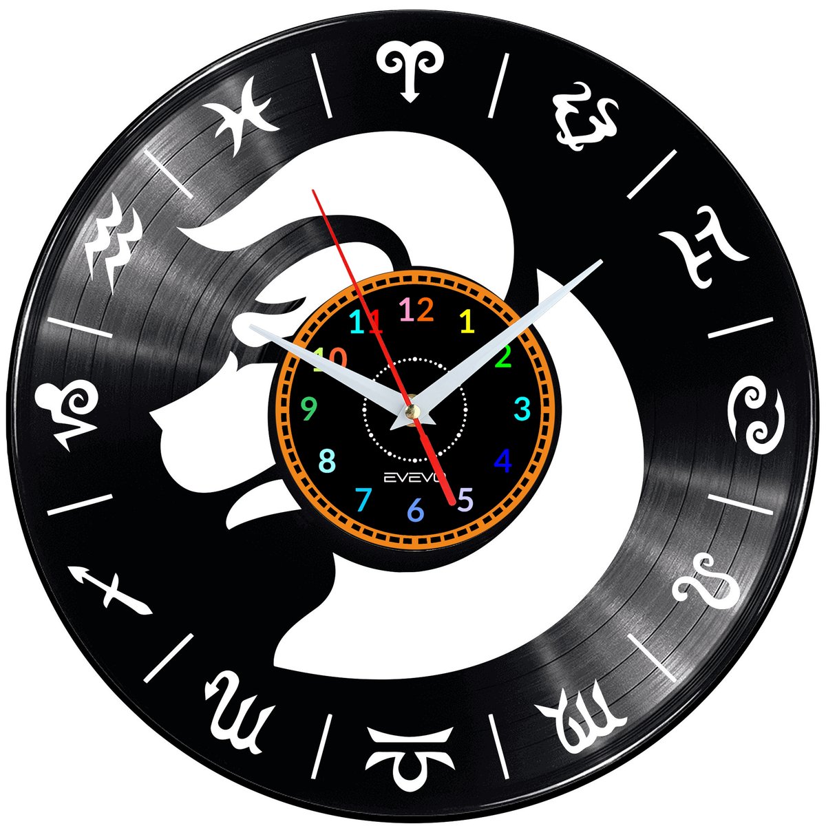 Znak Zodiaku Byk – Zegar Ścienny z Płyty Winylowej – Astrologia ...