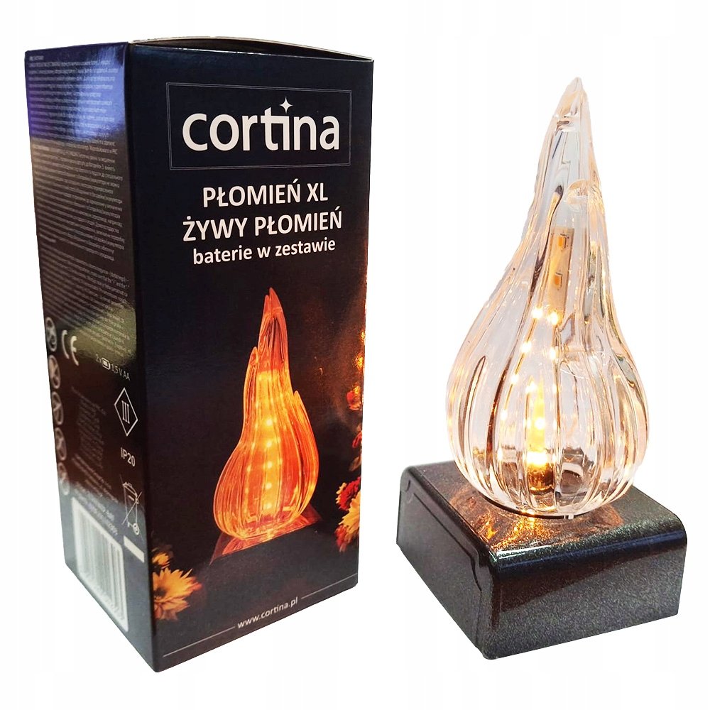 Znicz duża świeca wkład do zniczy led elektryczny mocne światło ...