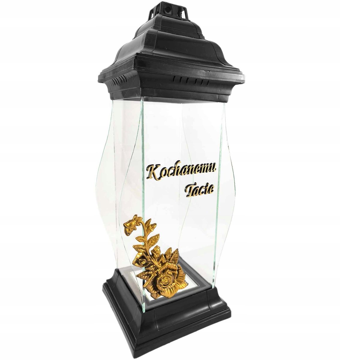 Znicz kapliczka dla Taty Dzień Ojca Kochanemu Tacie złoty 39cm - ZPZ ...