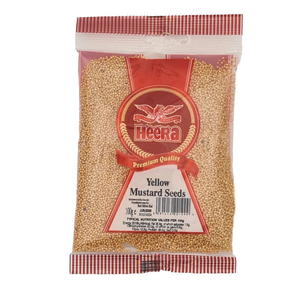 Żółte nasiona gorczycy Yellow Mustard Seeds Heera 100g - Inna marka ...