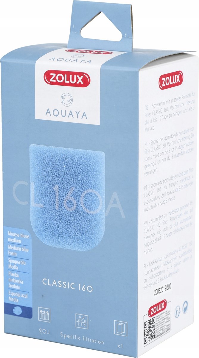 ZOLUX AQUAYA Wkład gąbka Blue Foam Classic 160 (330217) - Zolux | Sklep ...