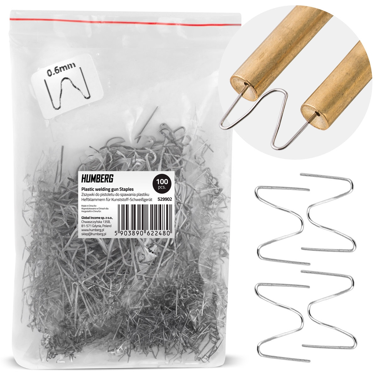 Zszywki do spawarki do plastiku 100 szt typ b Humberg - Humberg | Sklep ...