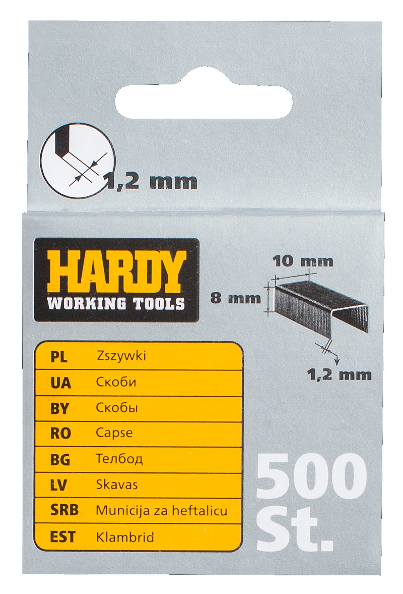 Zszywki do zszywacza takera (10 x 10 x 1,2 mm) 500 szt. - HARDY | Sklep ...