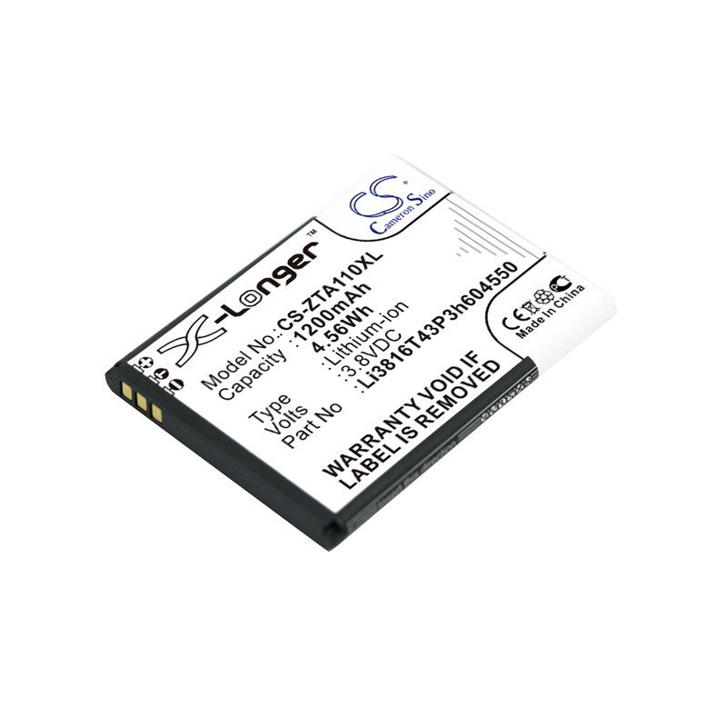 ZTE Blade A110 / Li3816T43P3h604550 1200mAh 4.56Wh Li-Ion 3.8V (Cameron ...