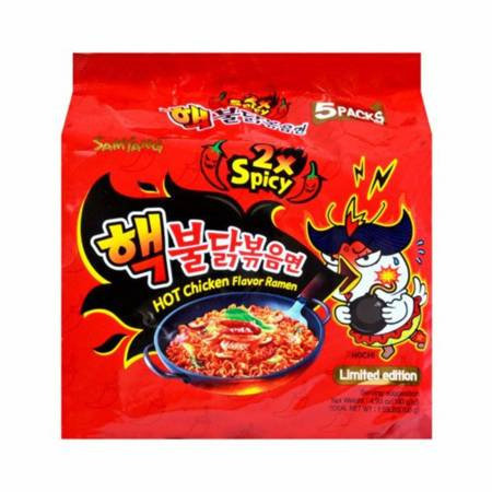 Zupa Błyskawiczna z Kurczakiem spice x2 Samyang Buldak 140 g (5 sztuk ...