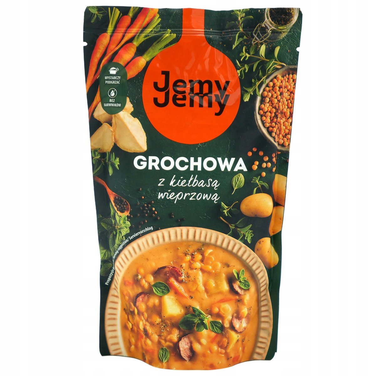 Zupa Grochowa Z Kiełbasą Wieprzową Grochówka Jemyjemy 450G - JemyJemy ...