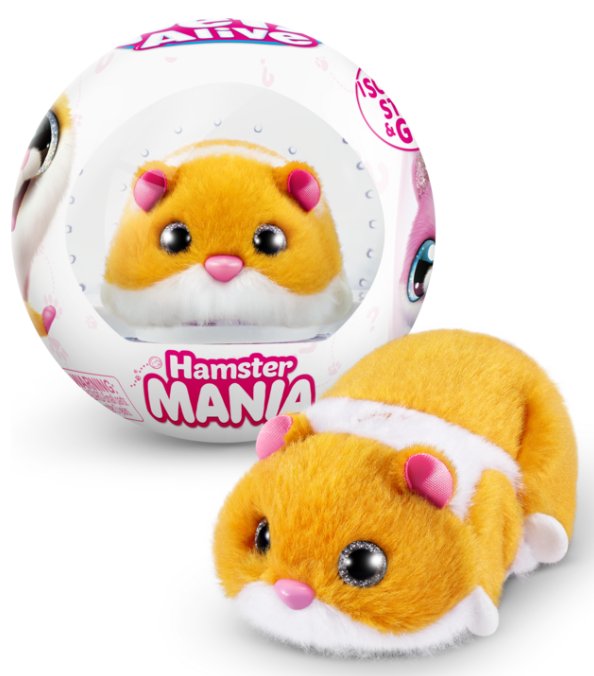Zuru Pets Alive Hamster Mania Interaktywny Pluszowy Chomik Rudy 9543GQ1 ...