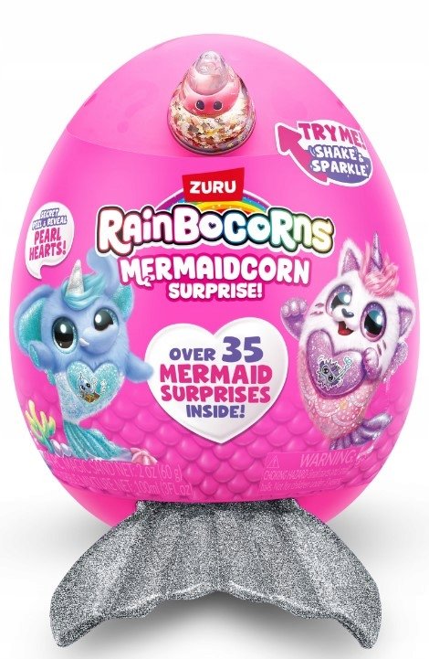 Zuru Rainbowcorns Mermaidcorn Surprise Pluszowy Jednorożec Srebra ...