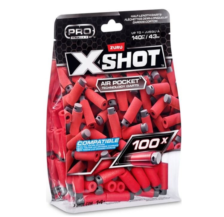 Zuru XShot Pro Series - Strzałki piankowe 100 sztuk - 36601 - ZURU ...