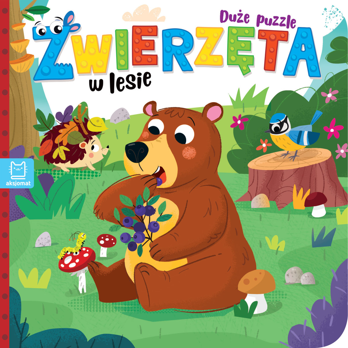Zwierzęta w lesie. Duże puzzle - Michalec Bogusław | Książka w Empik