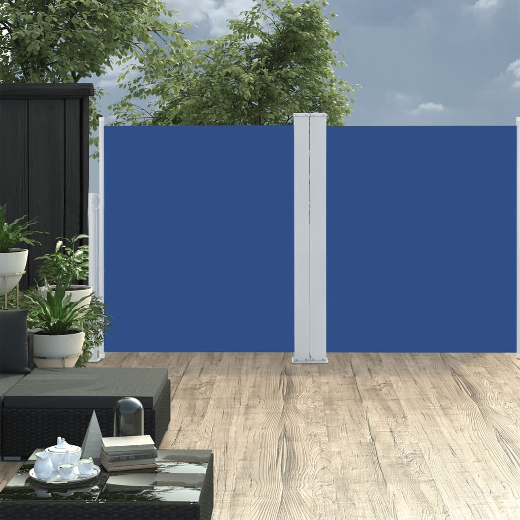 Zwijana markiza boczna, niebieska, 160 x 600 cm - VMP | Sklep EMPIK.COM