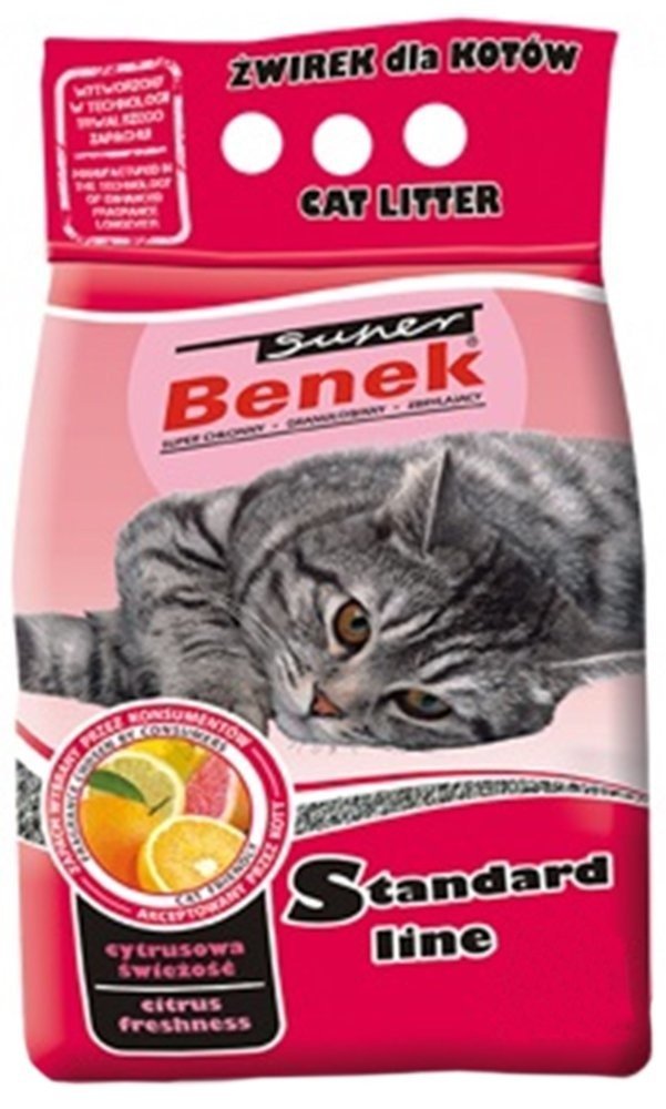 Żwirek BENEK, Cytrusowa świeżość, 5 l - Benek | Sklep EMPIK.COM