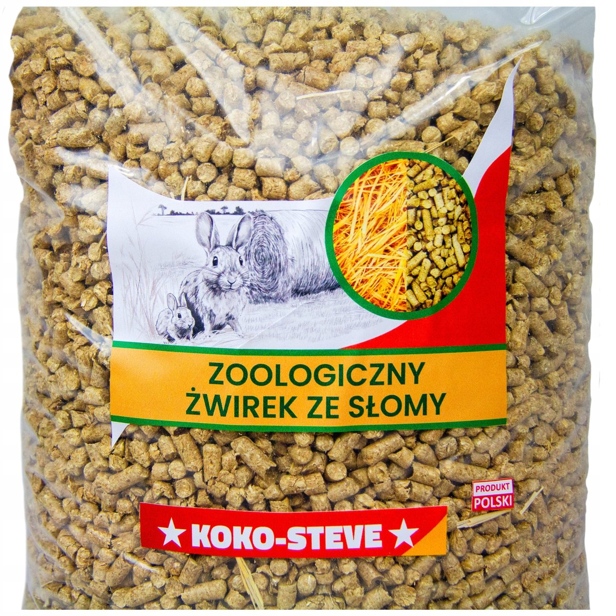 Żwirek słoma dla kota królika chomika duża paka jasny ekologic - Inna ...
