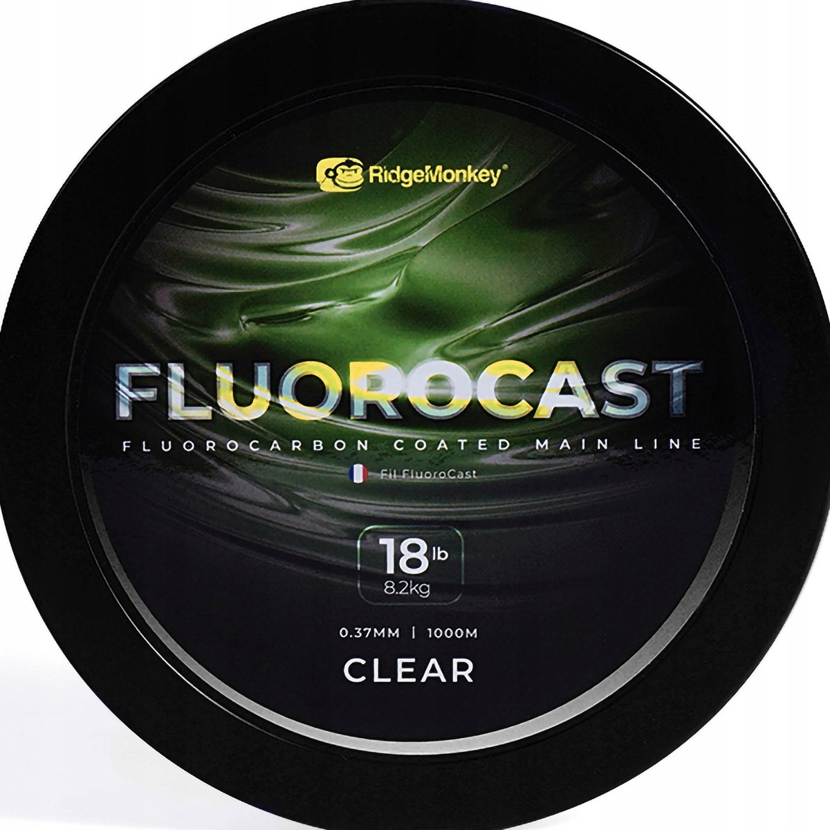 ŻYŁKA KARPIOWA RIDGEMONKEY FLUOROCAST FLUORO COATED 0.37 MM 18 LB 1000 ...