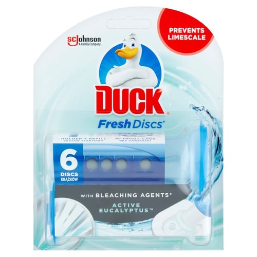 Duck Fresh Discs Żelowy Krążek Do Toalety Eukaliptus 36ML - Duck ...
