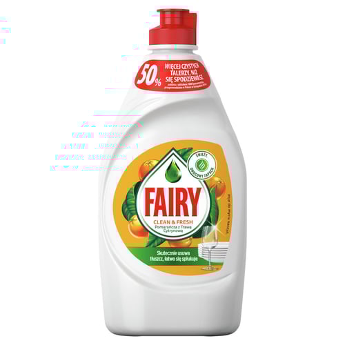 Fairy Clean & Fresh Pomarańcza z Trawą Cytrynową Płyn do mycia naczyń, 450 ml - P&G | Sklep ...