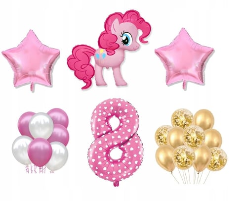 Mini Zestaw My Little Pony 8 Urodziny Balony Kucyk - Flexmetal ...