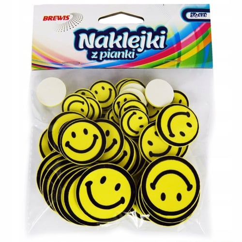 NAKLEJKI Z PIANKI MINKI EMOTKI 54 SZTUKI BREWIS - Brewis | Sklep EMPIK.COM