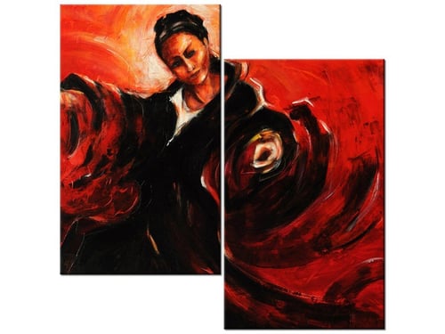 Obraz Hiszpańska tancerka, 2 elementy, 60x60 cm - Oobrazy | Sklep EMPIK.COM