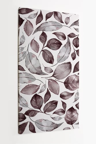 Obraz na płótnie HOMEPRINT, jesienne liście, wzór, akwarele 60x120 cm ... Obraz na płótnie HOMEPRINT, jesienne liście, wzór, akwarele 60x120 cm ...