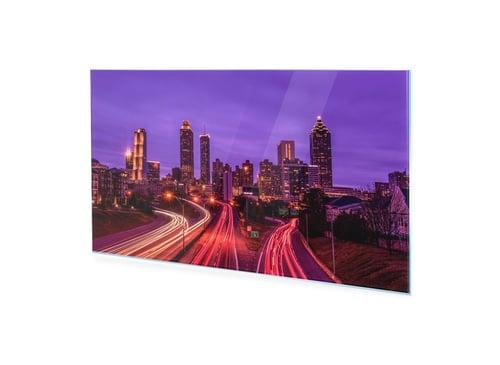 Obraz na szkle HOMEPRINT Różowa panorama Atlanty 100x50 cm - HOMEPRINT ...