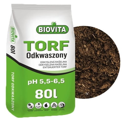 Torf odkwaszony ogrodniczy do roślin 80 l - BIOVITA | Sklep EMPIK.COM