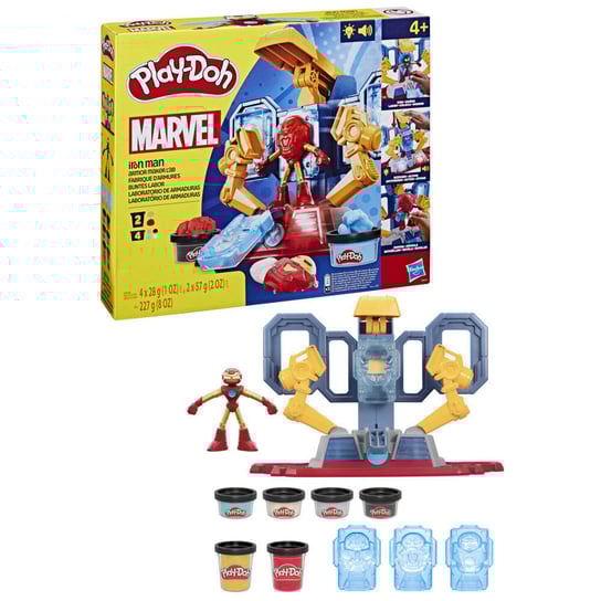 Hasbro - Zestaw Akcesoriów Play-Doh Iron Man Laboratorium Premium ...