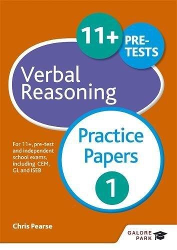 11+ Verbal Reasoning Practice Papers 1. For 11+, pre-test and ...