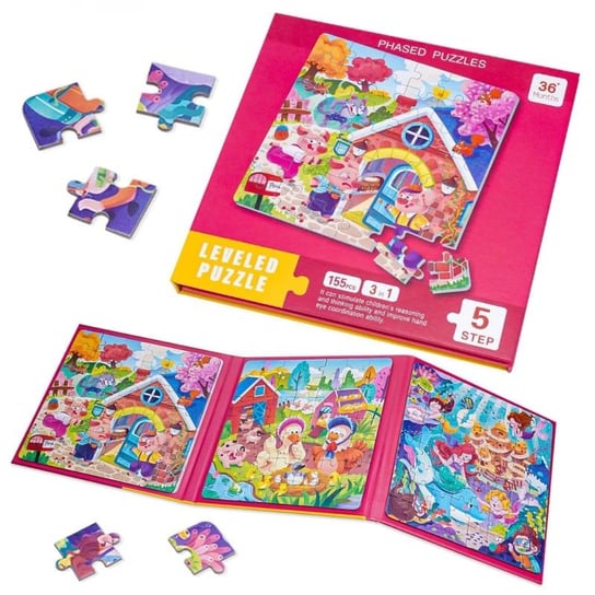 Puzzle magnetyczne - Poziom 5 - Świnka, Kaczusia, Syrenka - HABARRI ...