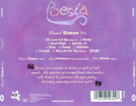 Poesia - Edward Simon Trio | Muzyka Sklep EMPIK.COM