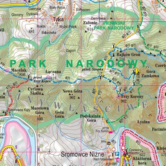 Gorce i Pieniny. Mapa turystyczna 1:50 000 - Opracowanie zbiorowe ...