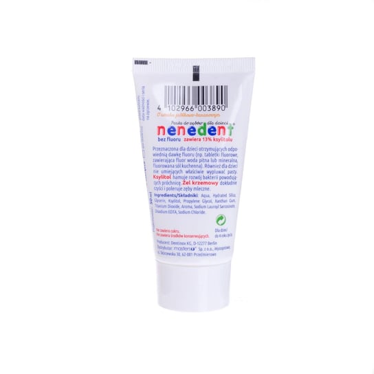 Nenedent, pasta do zębów bez fluoru, 50 ml | Sklep EMPIK.COM