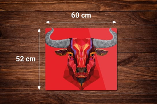 osłona do płyty indukcyjnej Byk rogi grafika 60x52, ArtprintCave ...