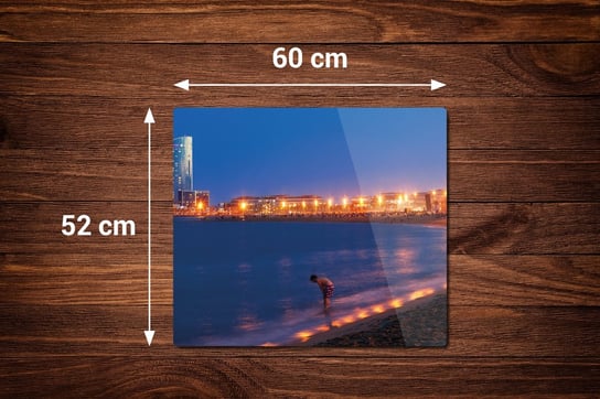 osłona na płytę indukcyjną Miasto plaża noc 60x52, ArtprintCave ...