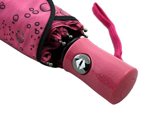 Automatyczna parasolka damska, różowa w kropelki - TIROSS | Moda Sklep ...