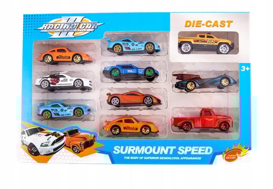 Metalowe Autka Wyścigowe Zestaw Resoraków 10Szt - Midex | Sklep EMPIK.COM