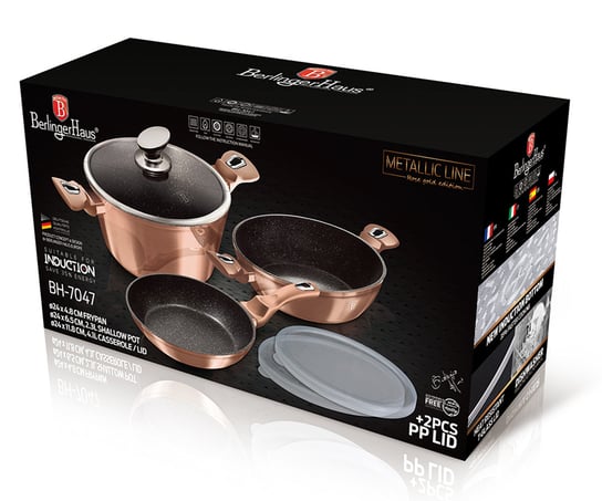 Zestaw Garnków I Patelni Berlingerhaus Bh-7047 - Berlinger Haus | Sklep EMPIK.COM