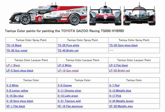 Tamiya 24349 1:24 Toyota Gazoo Racing Ts050 Hybrid - Tamiya | Sklep ...