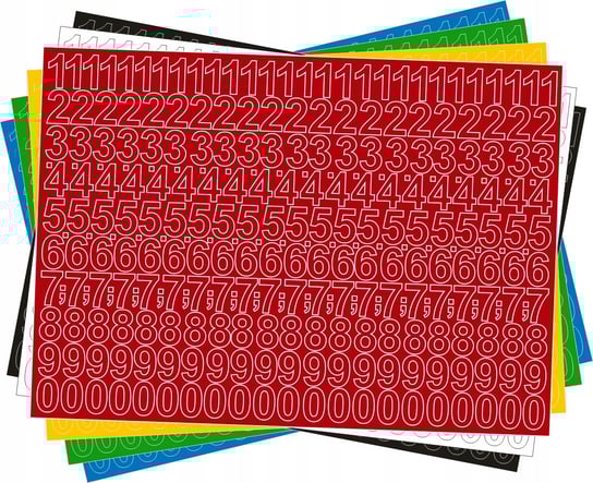 Cyfry Samoprzylepne Czerwone 2cm Arkusz 276 Cyfr - ORACAL | Sklep EMPIK.COM