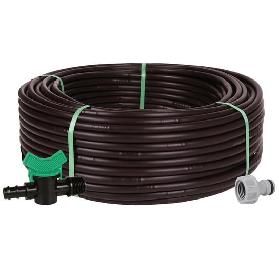 Brązowa linia kroplująca 16mm-2,0 l/h + przyłącze kranowe Gardena MADE ...