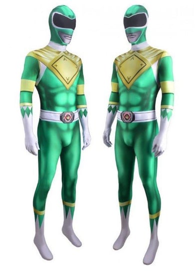 Strój Kostium Tommy Zielony Power Rangers 170/176 - Hopki | Przyjęcia i ...