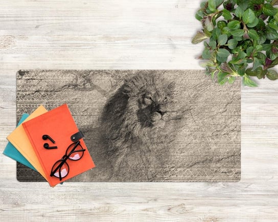 Ozdobna mata na biurko Lew Afryka Wzorki 100x50 cm - Coloray | Sklep ...