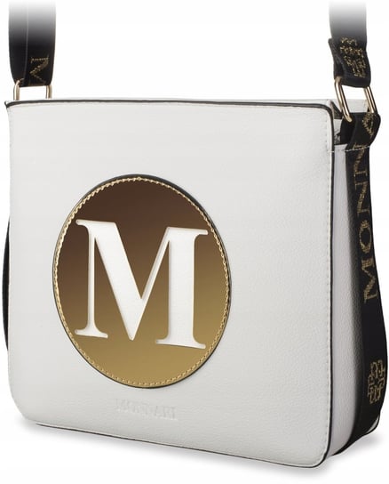 Listonoszka monnari mała torebka damska biała logo - MONNARI | Moda Sklep EMPIK.COM