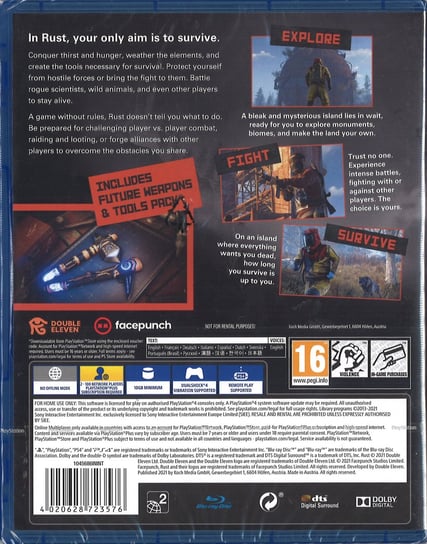 Rust Console Edition Day One PL/EN, PS4 - Double Eleven | Gry i ...