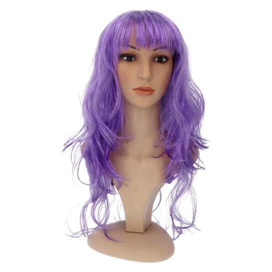Peruka Długa Kręcona Fioletowa - Inny producent | Przyjęcia i okazje w Sklepie EMPIK.COM