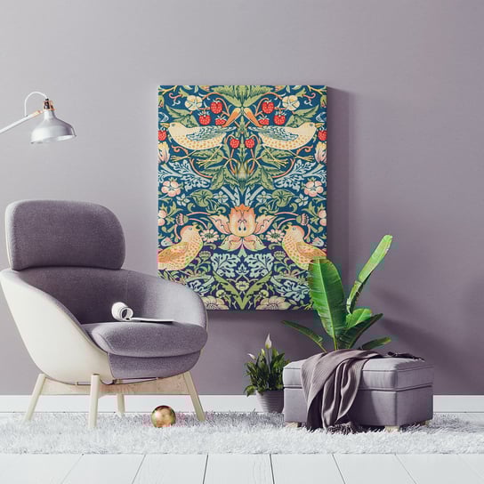 Obrazy na płótnie reprodukcja William Morris Złodziej truskawek ... Obrazy na płótnie reprodukcja William Morris Złodziej truskawek ...