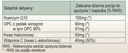 Bio Herbs, Koenzym Q10 + Opc + Kwas Hialuronowy + Witamina C, Suplement diety, 120 kaps ...