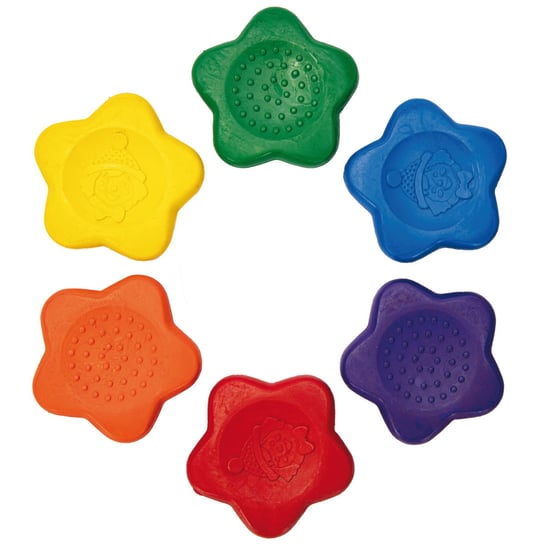 Kredki świecowe w kształcie gwiazdek ASTRA BABY - 6 kol. blister ...